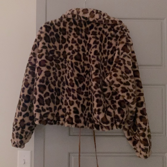 Know One Cares | Jackets & Coats | Know One Cares Cheetah Print Teddy ...